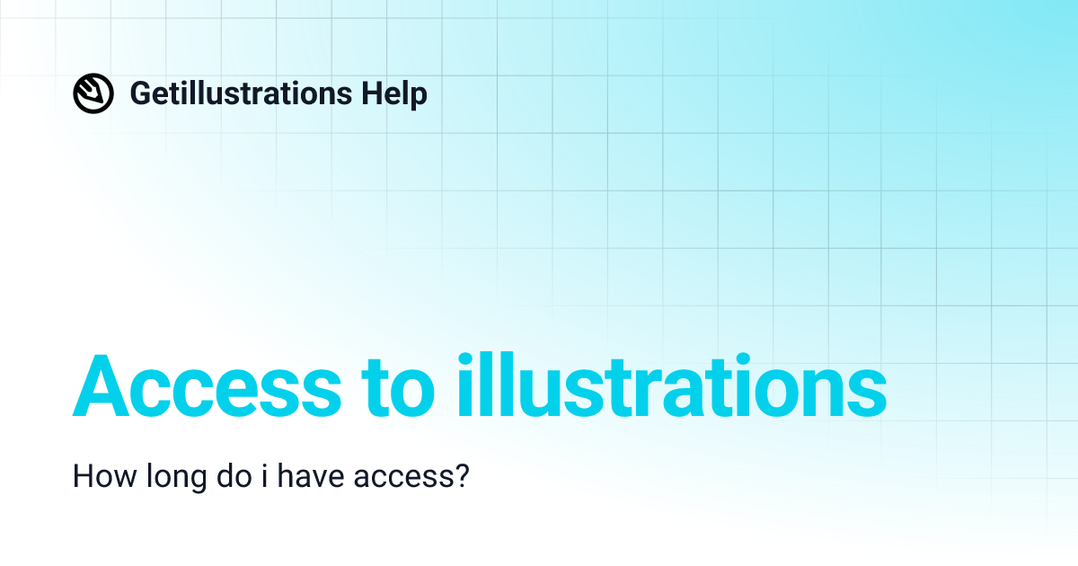 Access to illustrations | Getillustrations Help